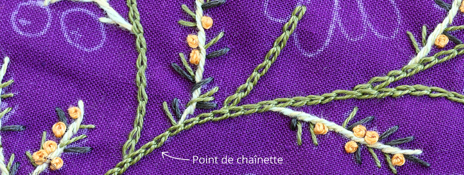 comment faire un point de chaînette ? - Patience et petits points